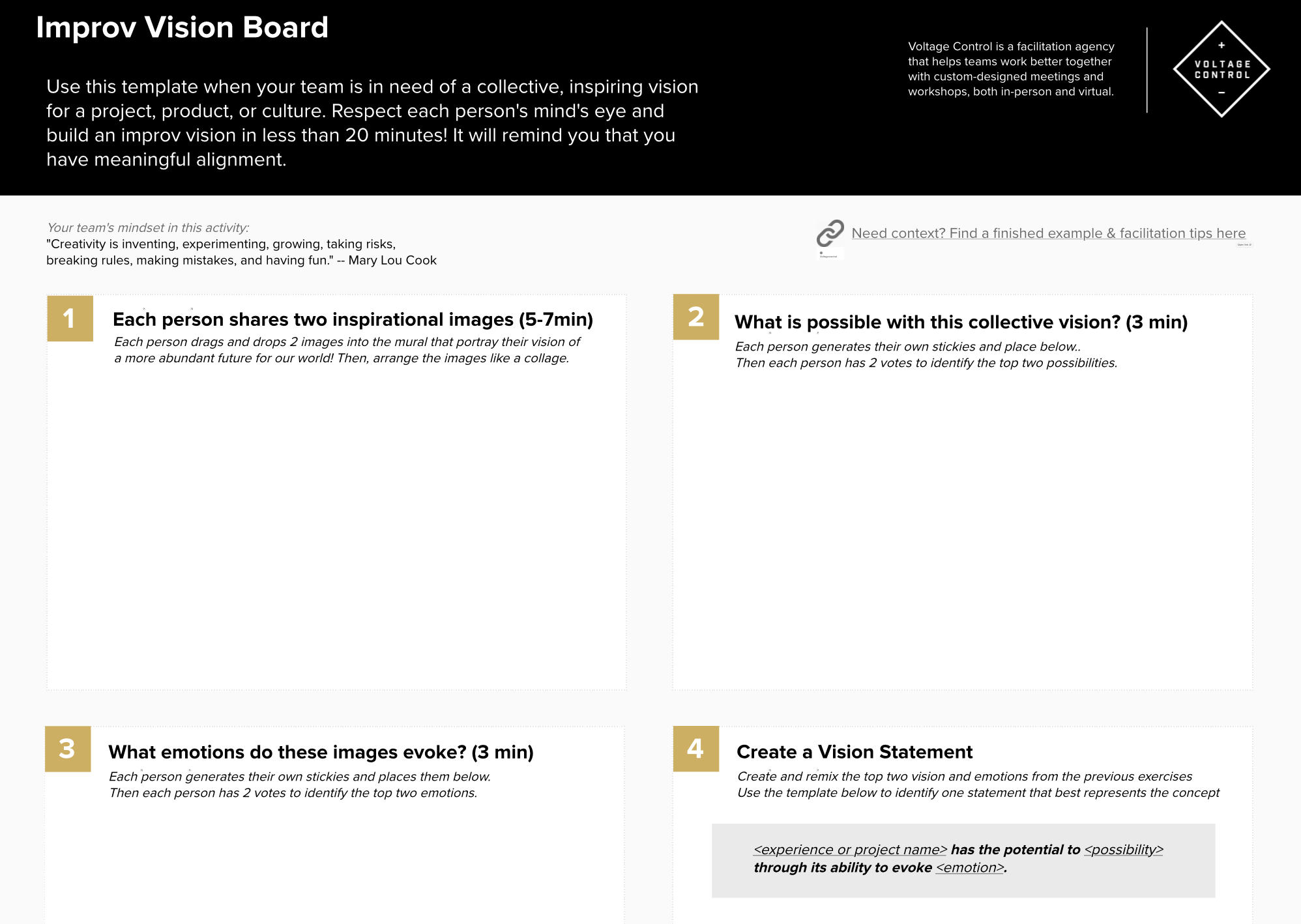 Improve Vision Board Mural Template + Voltage Control